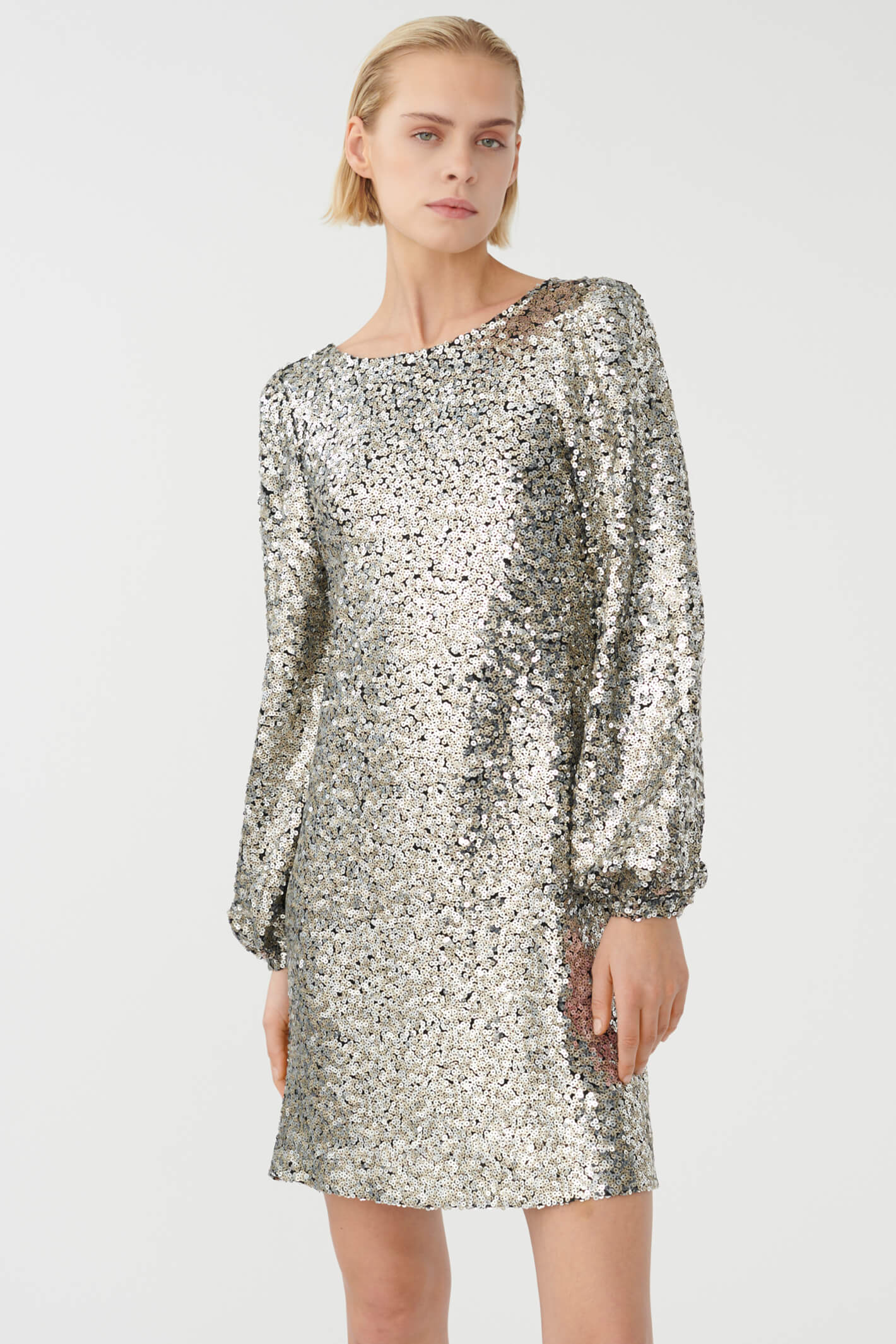 Dea Kudibal Coconiz 0131023 Platinum Short Dress With Sleeves – Olivia ...