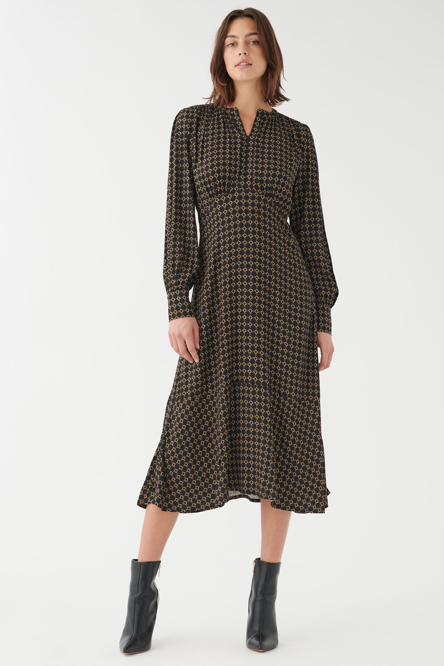 Dea Kudibal Rudydea Bees Print Midi Dress Brown 0520724 5793 – Olivia ...