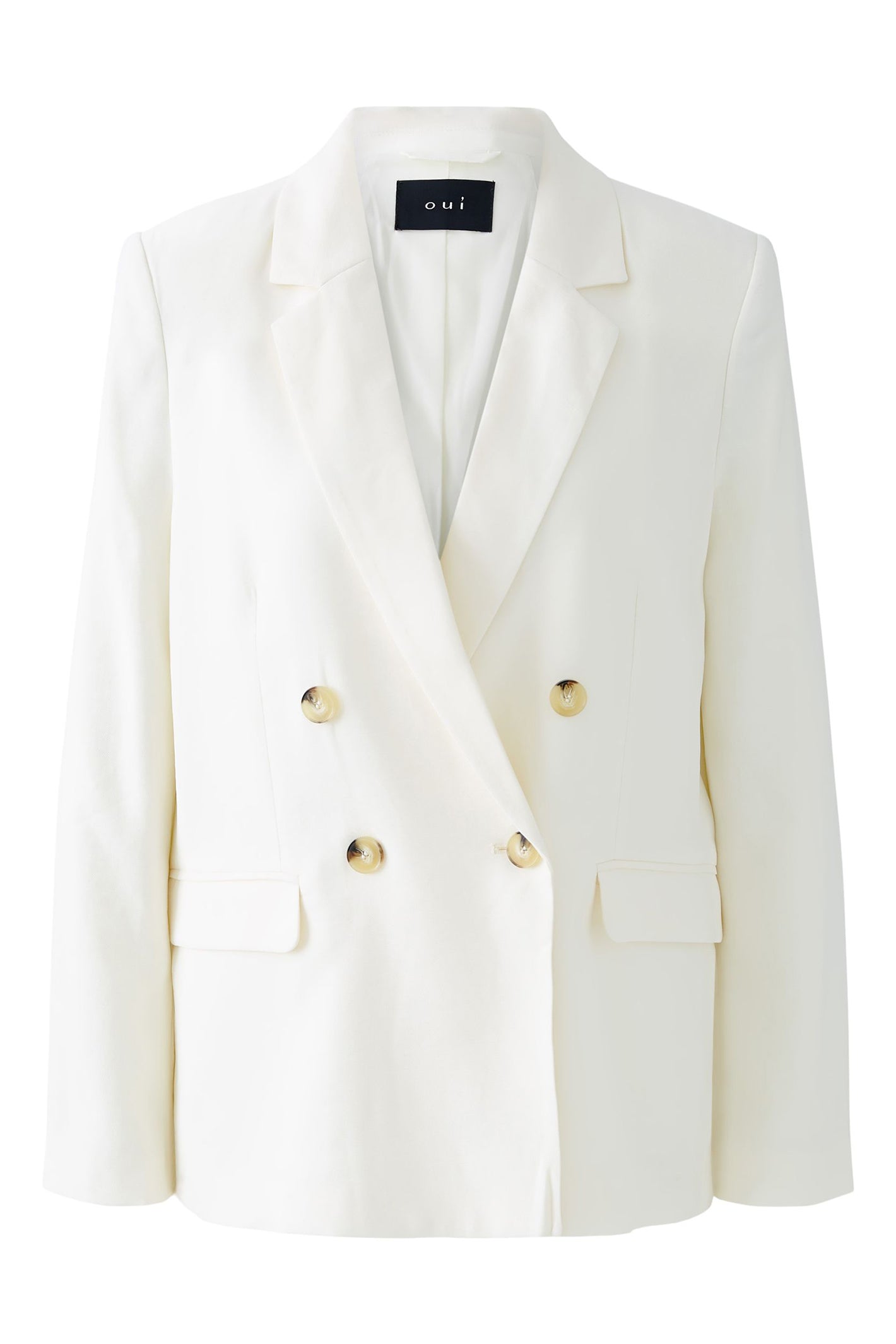 Oui Blazer Jacket Double Breasted Champagne 92924 1052 – Olivia Grace ...