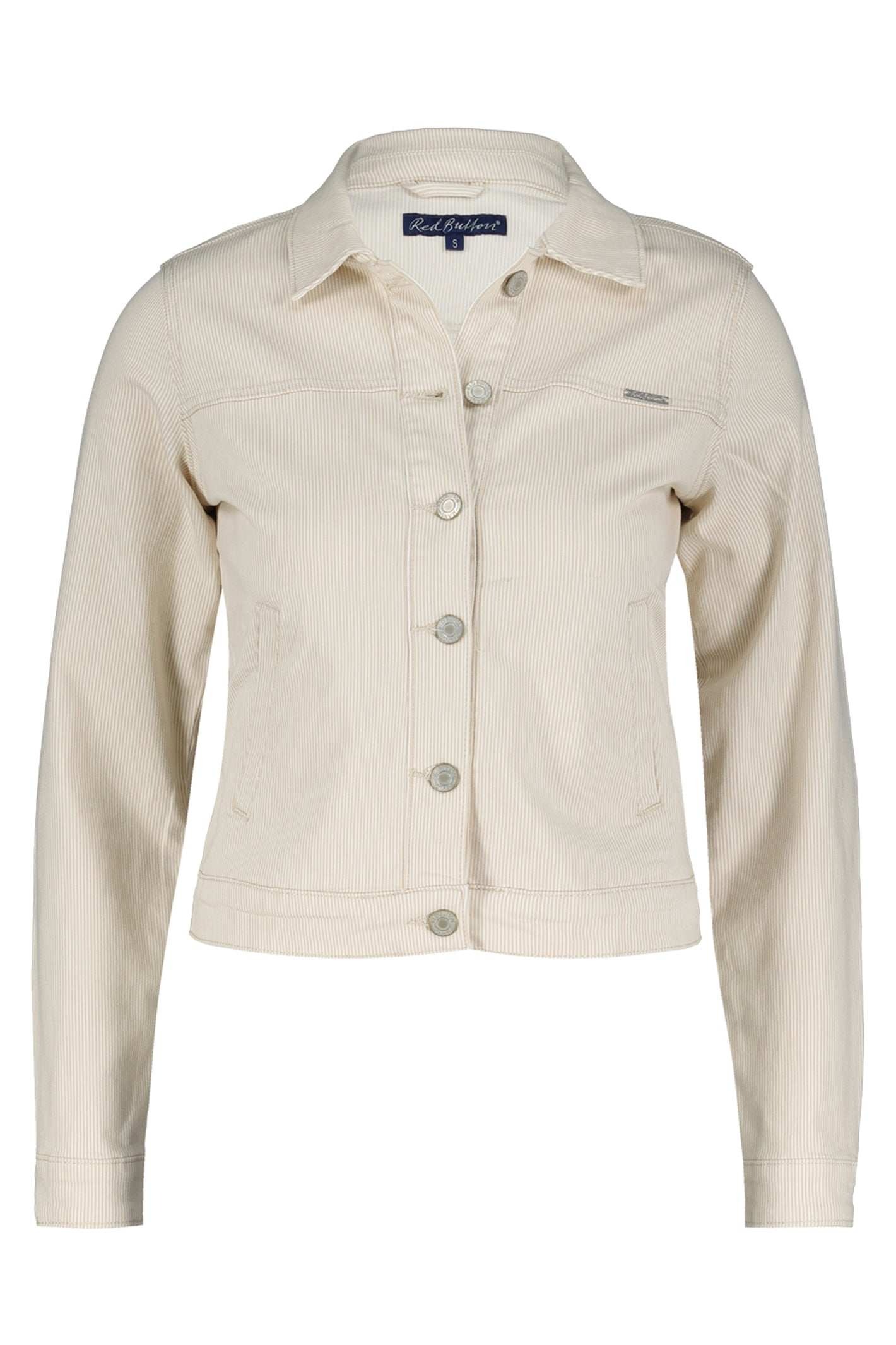 Red Button Shelly Jacket Denim Stripe Sand SRB4570 – Olivia Grace Fashion